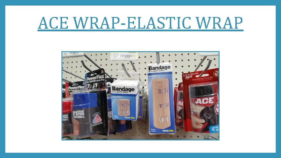 FIRST AID KITS Allan Meier Starre Haney FACILITY