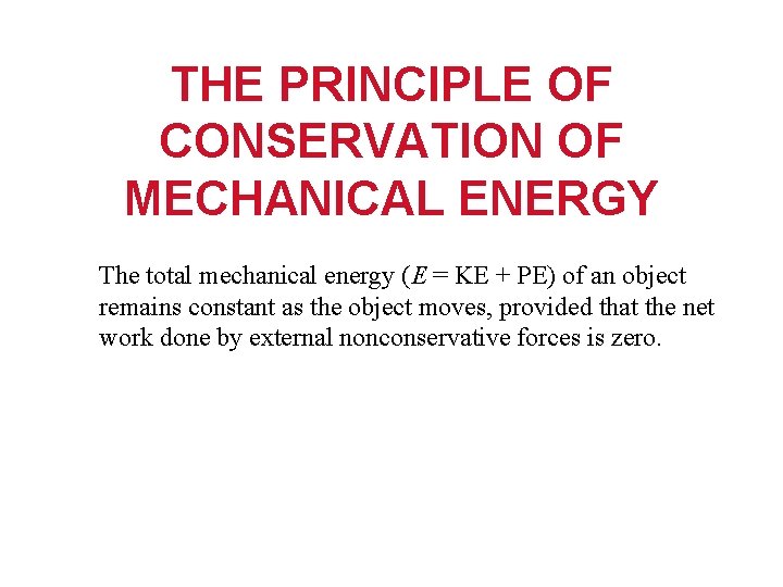 Chapter 7 WORK ENERGY AND ENERGY RESOURCES How