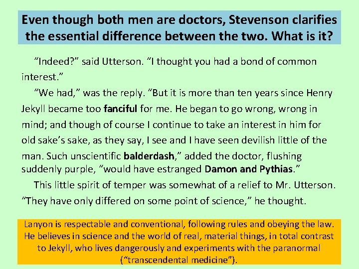 Chapter 6 Remarkable Incident of Dr Lanyon WHO