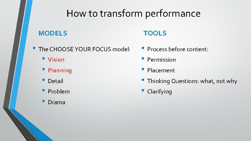 Stop Telling Me What to Do BrainBased Methods