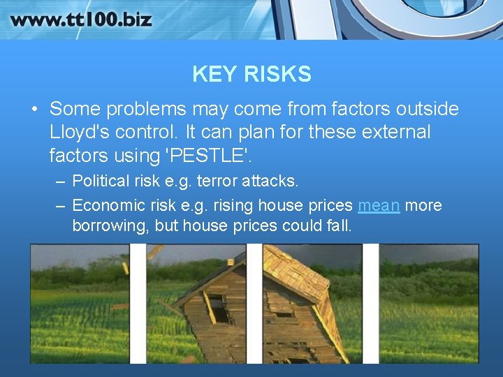 How Lloyds responds to changes in the business