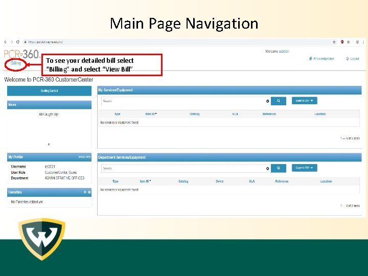 PCR 360 Customer Center Basics Guide PCR User