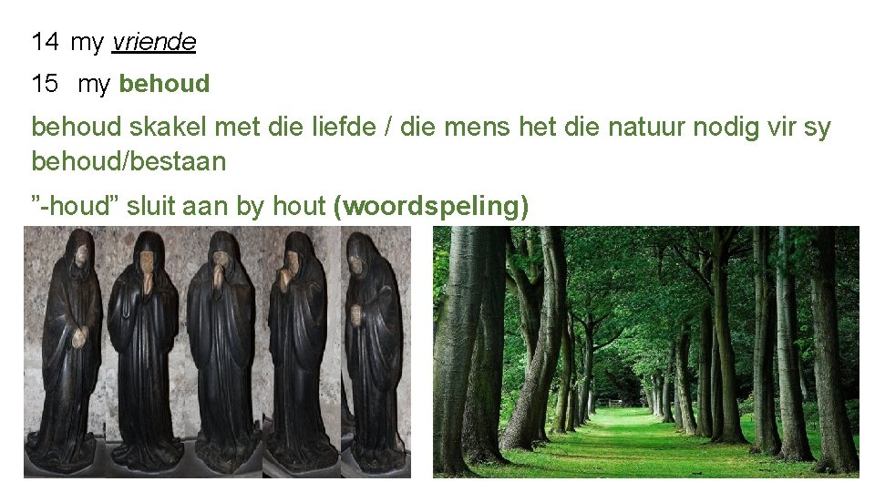 Gebed tot die bome Vincent Oliphant Ekverteller n