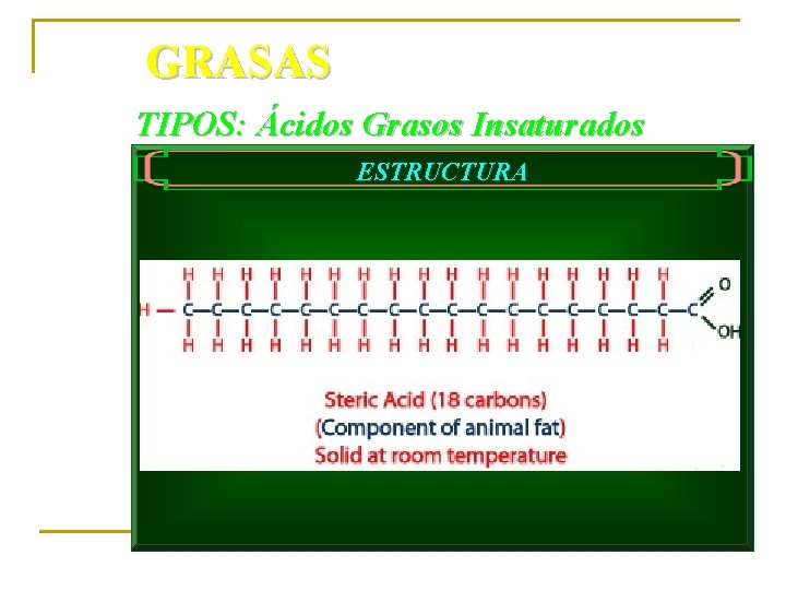 GRASAS ESTRUCTURA Triglicridos EL TIPO DE GRASA MS