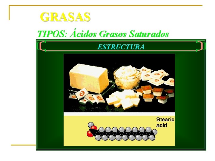GRASAS ESTRUCTURA Triglicridos EL TIPO DE GRASA MS