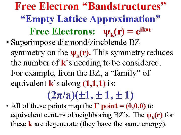 Realistic Bandstructures for Real Materials Due my interests
