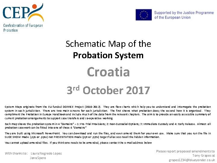 Schematic Map of the Probation System Croatia 3