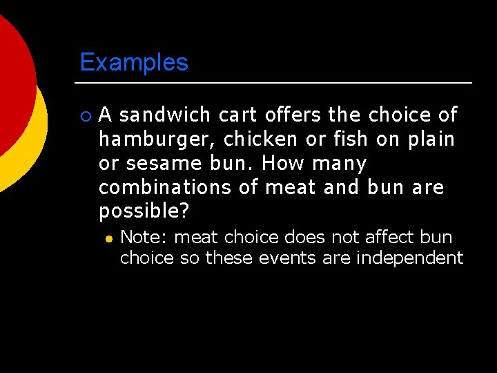 12 1 The Counting Principle Vocabulary Outcome the