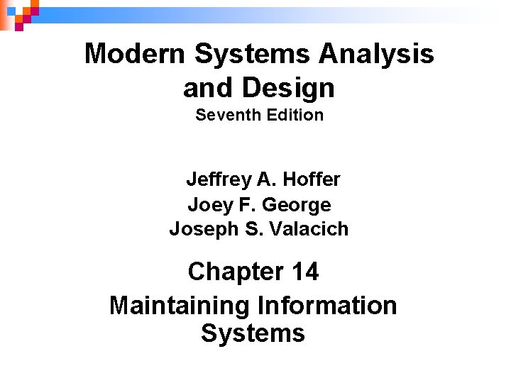 Modern Systems Analysis and Design Seventh Edition Jeffrey