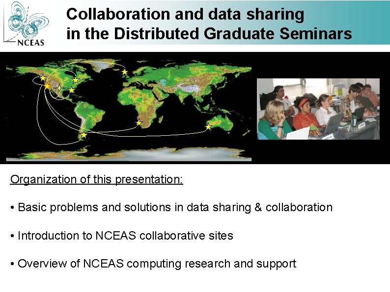 Collaboration and data sharing in the Distributed Graduate