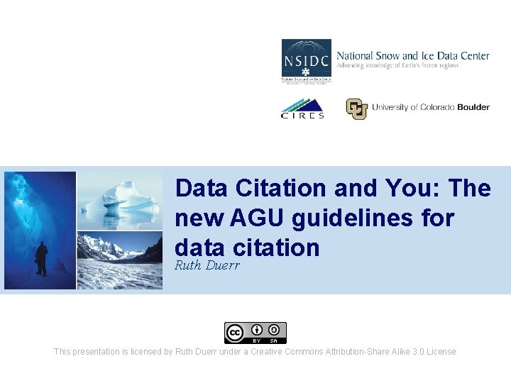 Data Citation and You The new AGU guidelines