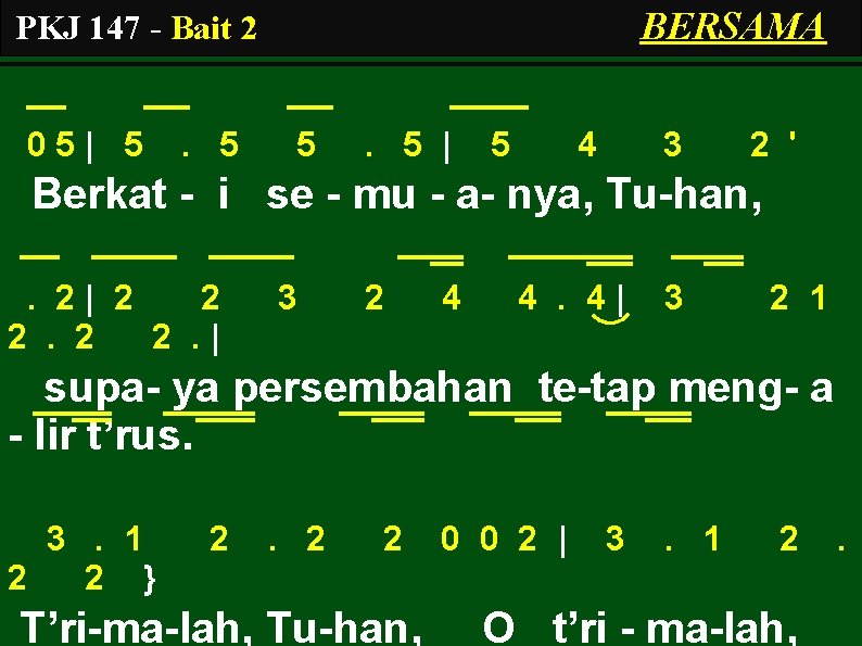 PKJ 147 1 3 DI SINI AKU BAWA