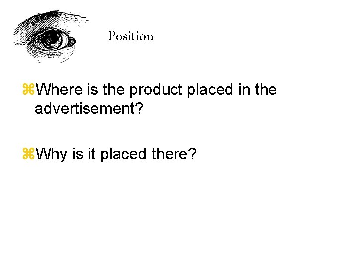 How to Read an AD z Adapted from