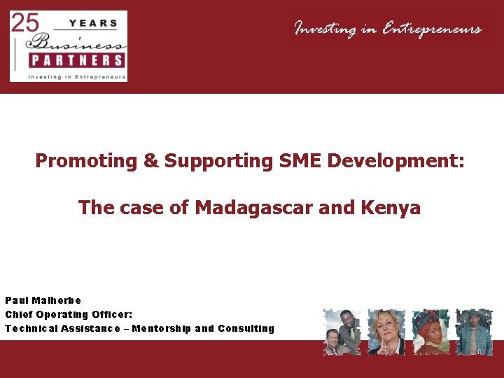 Promoting Supporting SME Development The case of Madagascar