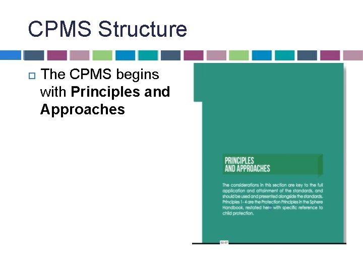 CHILD PROTECTION MINIMUM STANDARDS Child Protection in Emergencies