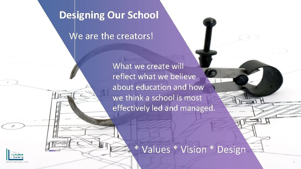 Designing Our School We are the creators What