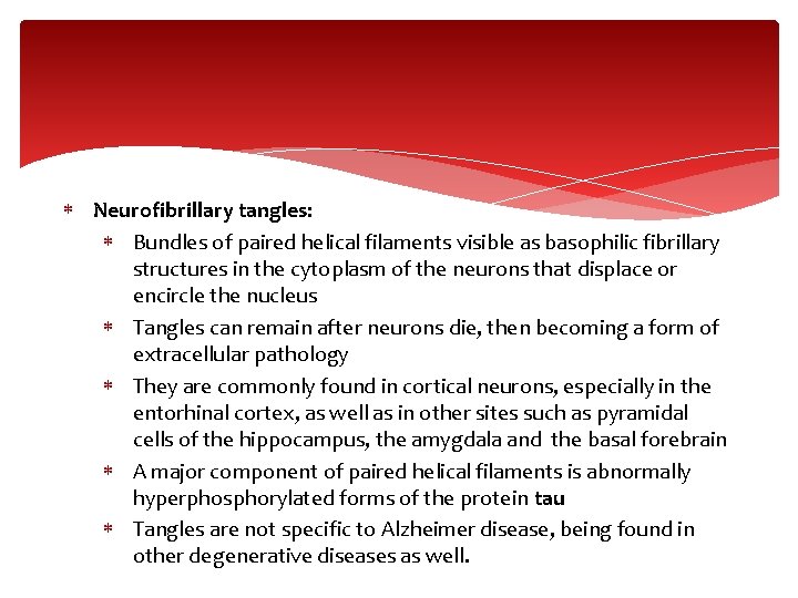 Introduction to Degenerative Brain Diseases Objectives Explain the