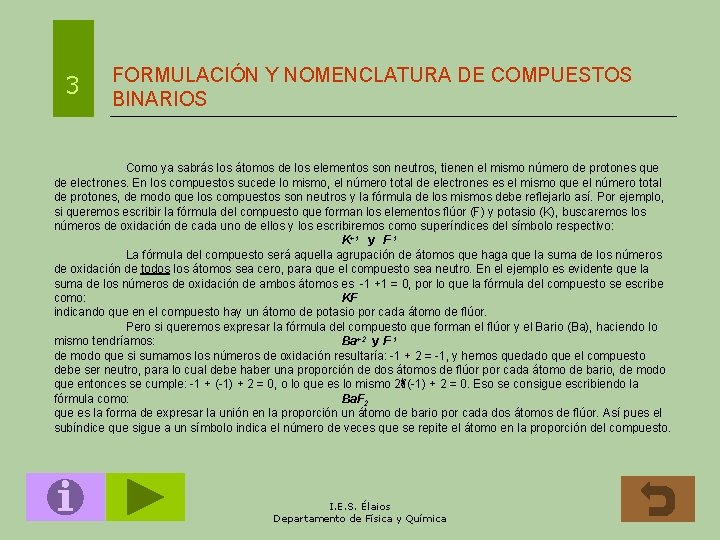 Formulacin y nomenclatura Qumica Inorgnica Fsica y Qumica