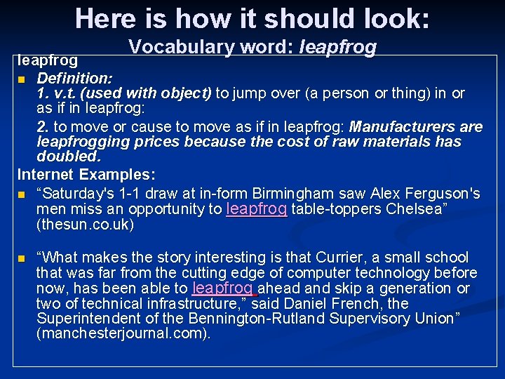 Leapf rog 1 v t perso to jump