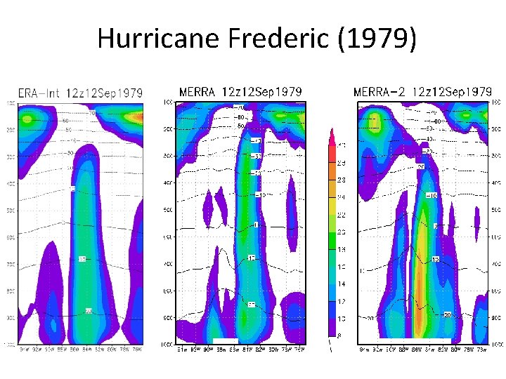 Historical Tropical Cyclones in MERRA MERRA2 and ERAInt