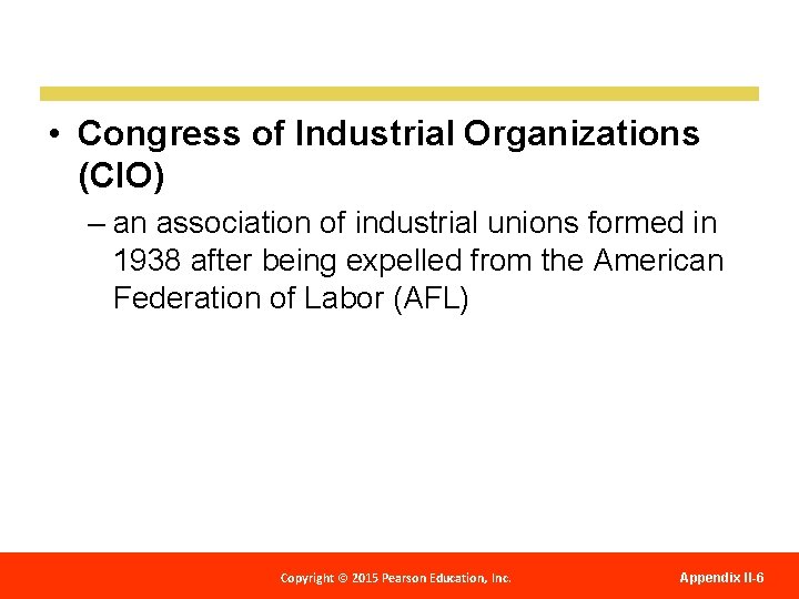 Unions and Labor Management Appendix IV Copyright 2012