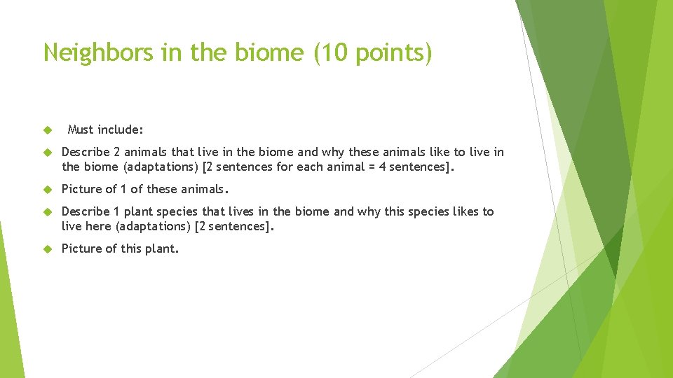 Utah Biomes Paragraphs for PPT 5 sentences at