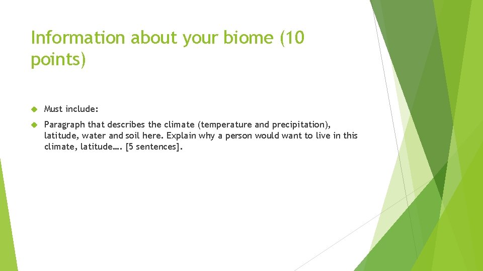 Utah Biomes Paragraphs for PPT 5 sentences at