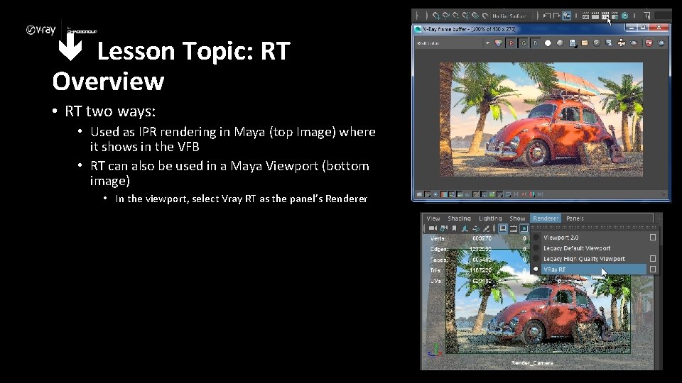 Render Engines VRay RT Lesson Introduction Orientation This