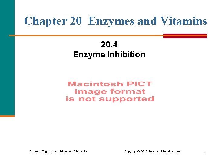 Chapter 20 Enzymes and Vitamins 20 4 Enzyme