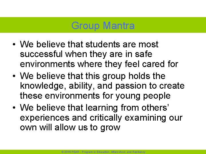 May 28 2015 Best Practices for Positive Program