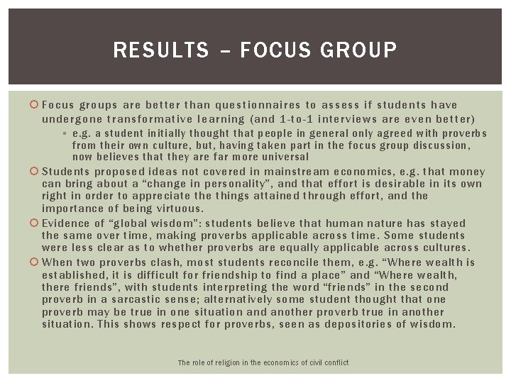 USING PROVERBS FROM AROUND THE WORLD IN ECONOMICS
