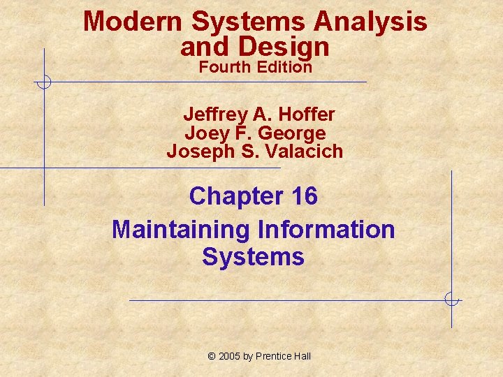 Modern Systems Analysis and Design Fourth Edition Jeffrey
