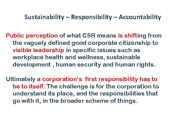 Corporate Social Responsibility Principles Metrics Standards Reporting ...