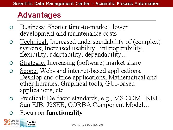 Scientific Data Management Center Scientific Process Automation ...