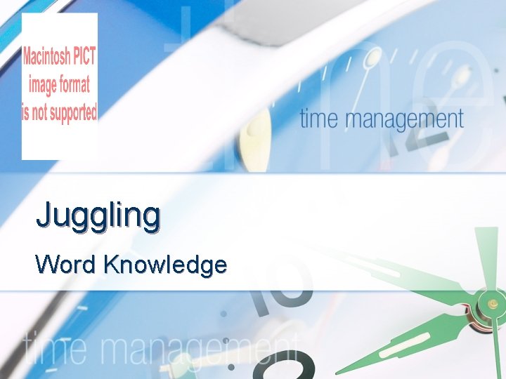 Juggling Word Knowledge These words are closed compounds