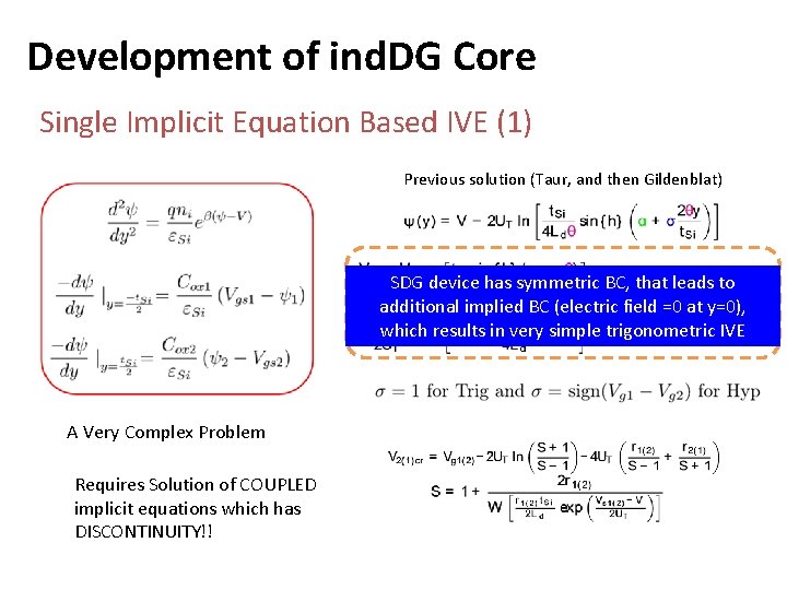 ind DG A New Model for Independent DoubleGate