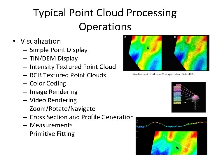 Point Cloud Processing Ali Hosseininaveh Table of Contents