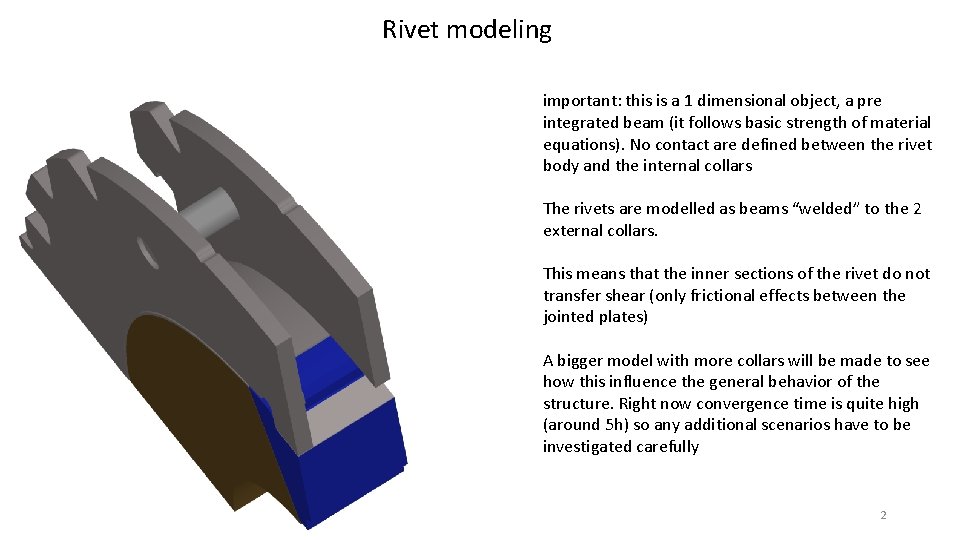 Boundary conditions 19 mm thick model 6 collars