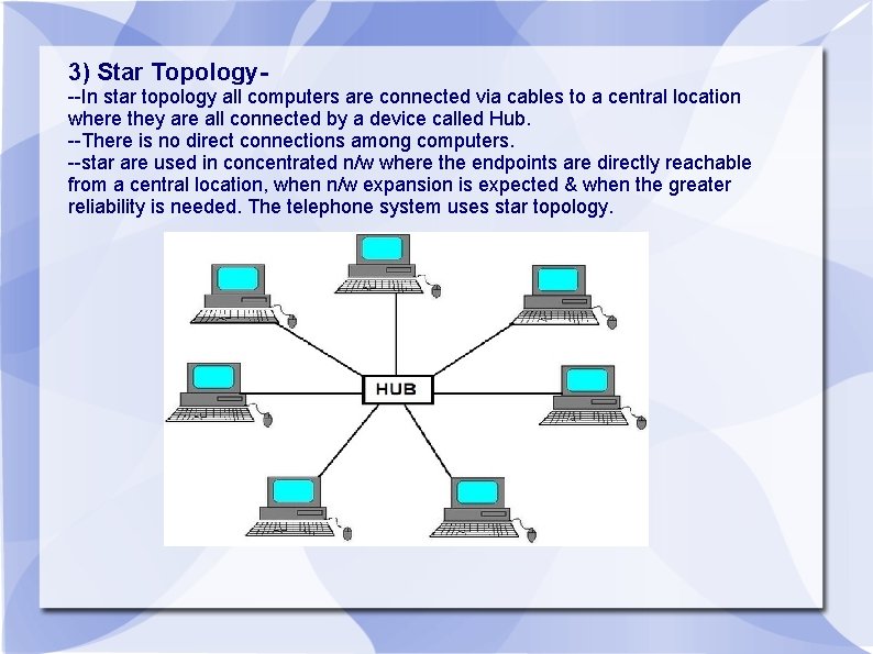 Chapter 2 Network Topologies It is possible to