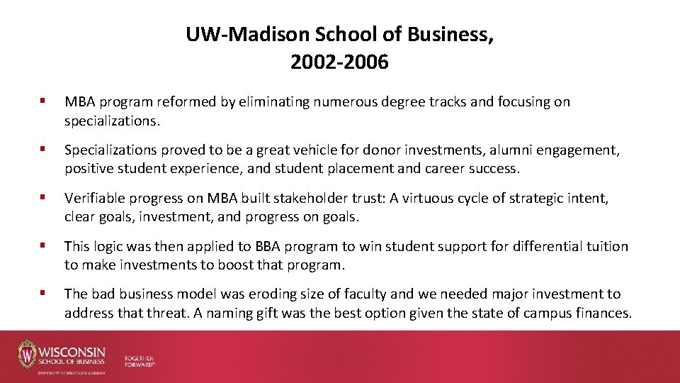 Wisconsin School of Business Naming Gift Michael Knetter