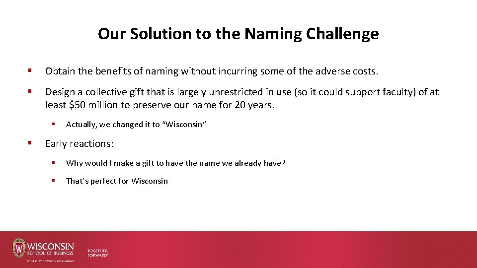 Wisconsin School of Business Naming Gift Michael Knetter