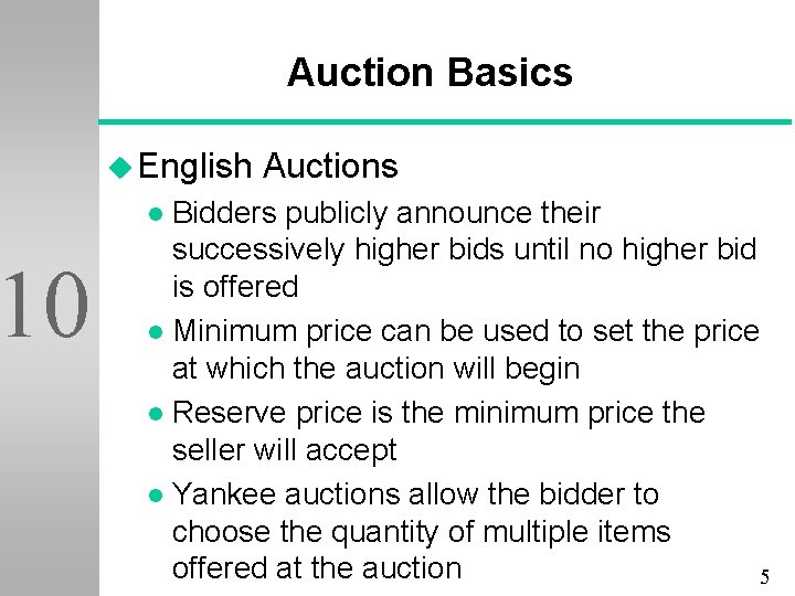10 Chapter 10 Strategies for Web Auctions Virtual