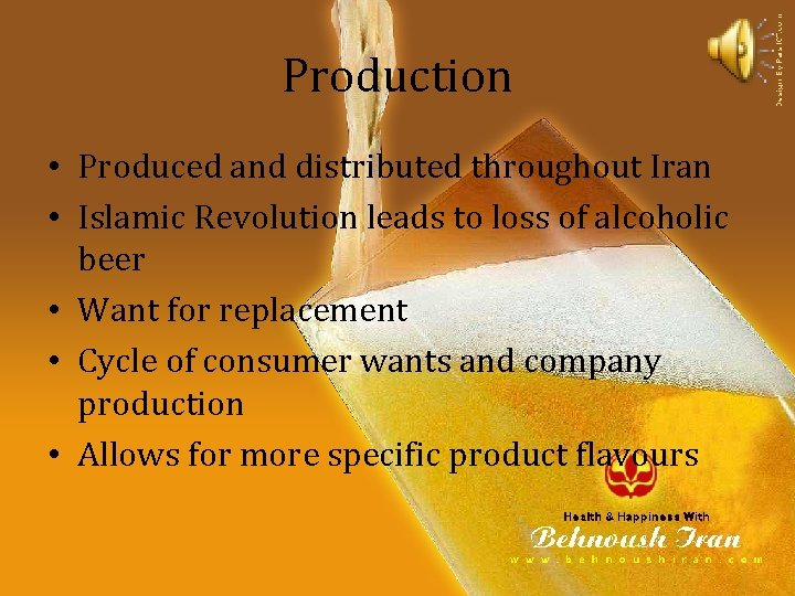 Behnoush Iran Co Delster NonAlcoholic Beer A Cultural