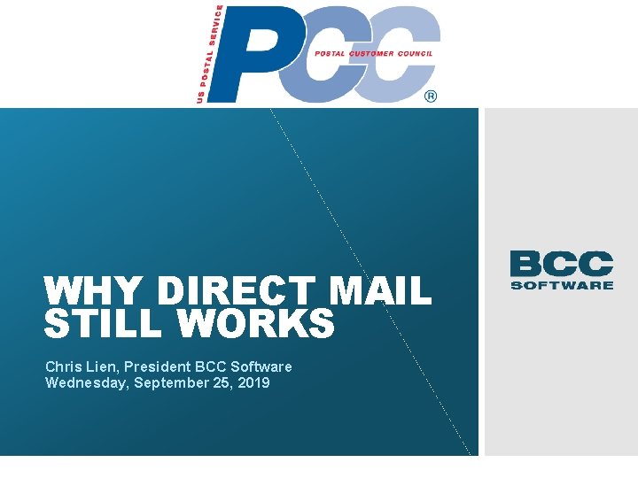 WHY DIRECT MAIL STILL WORKS Chris Lien President
