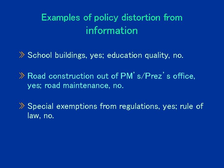 Institutional and Governance Reviews and the Role of