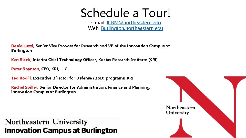 Innovation Campus at Burlington Mass Faculty Orientation Date