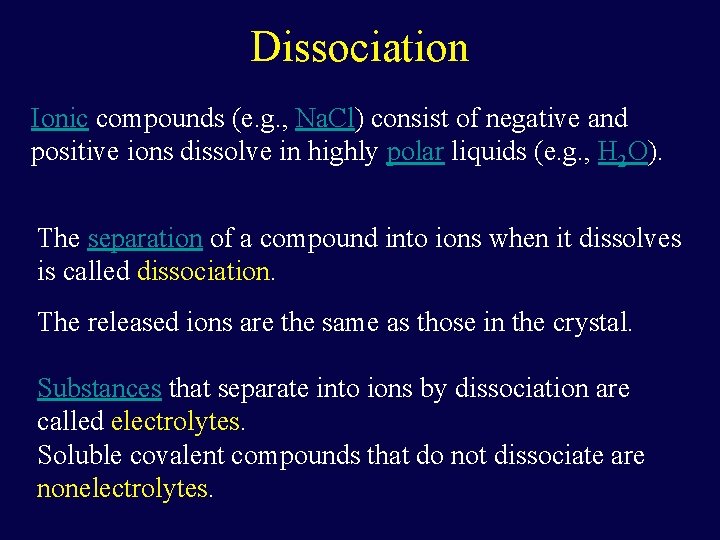 Lecture 20 Dissociation Water Acids and Bases Chapter