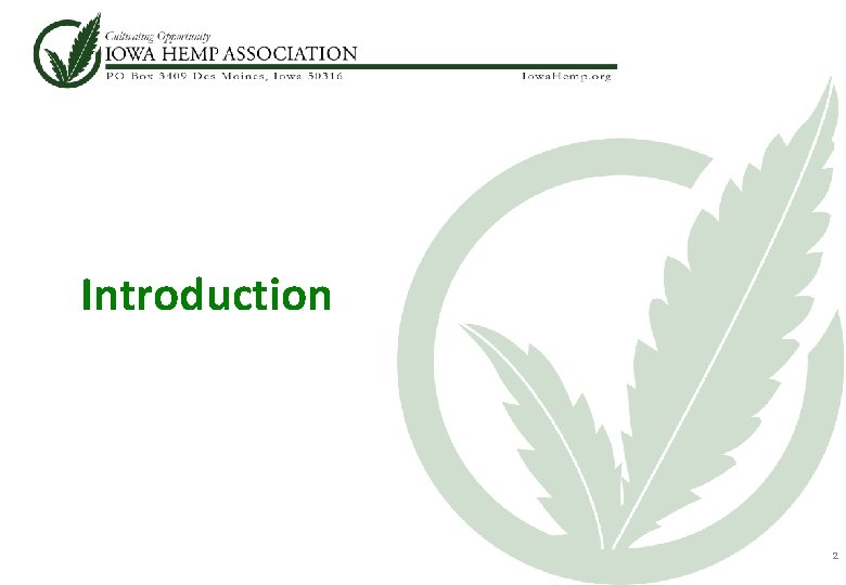 Introduction 2 Boris Shcharansky FounderCEO of Heartland Hemp