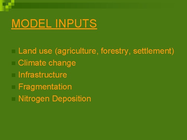 Application of GLOBIO 3 Biodiversity Modelling to KENYA