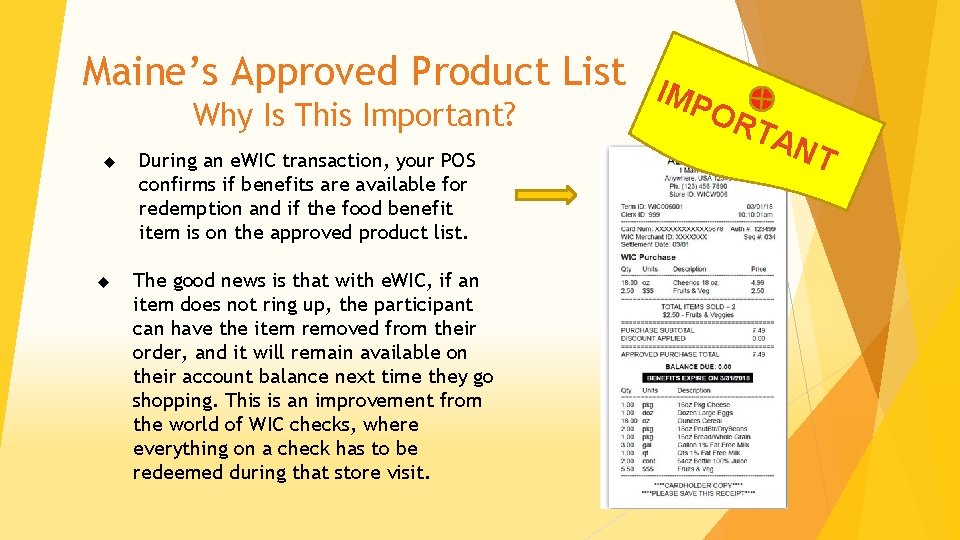 INTRODUCTION TO PRODUCE MAPPING Preparing for e WIC